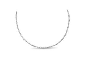 Mens Stainless Steel 20 Inch Rope Chain | SuperJeweler.com