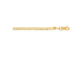 14 Karat Yellow Gold 2.60mm 16 Inch Comfort Curb Chain