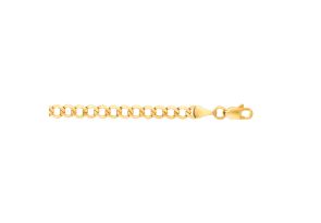14 Karat Yellow Gold 4.40mm 22 Inch Light Curb Chain