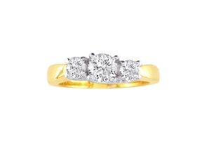 Cheap Engagement Rings | Three Diamond Cheap Engagement Rings