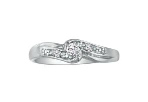 Cheap Promise Rings | Promise Rings | 1/10ct Diamond Promise Ring with ...
