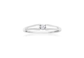 Cheap Promise Rings | Promise Rings | .07ct Diamond Promise Ring in ...