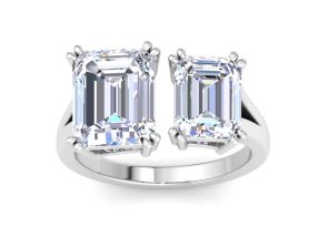 Lab Grown Diamond Engagement Rings | Two Stone Engagement Ring