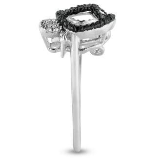 Black Diamond Turtle Ring Crafted In Solid Sterling Silver ...