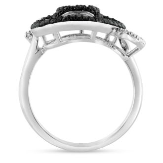 Black Diamond Turtle Ring Crafted In Solid Sterling Silver ...