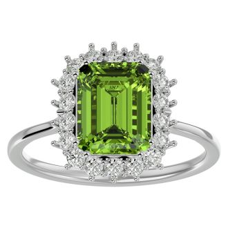3 carat peridot ring store