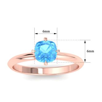 Retrograde Birthstones Blue Topaz Ring