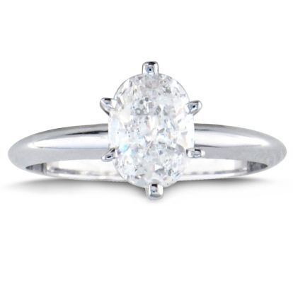 Cheap diamond ring| 1 Carat Oval Shape Diamond Solitaire Ring In 1.4K ...