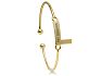 FREE ENGRAVING Initial Bracelets | L Initial Bracelets | Yellow Gold "L ...